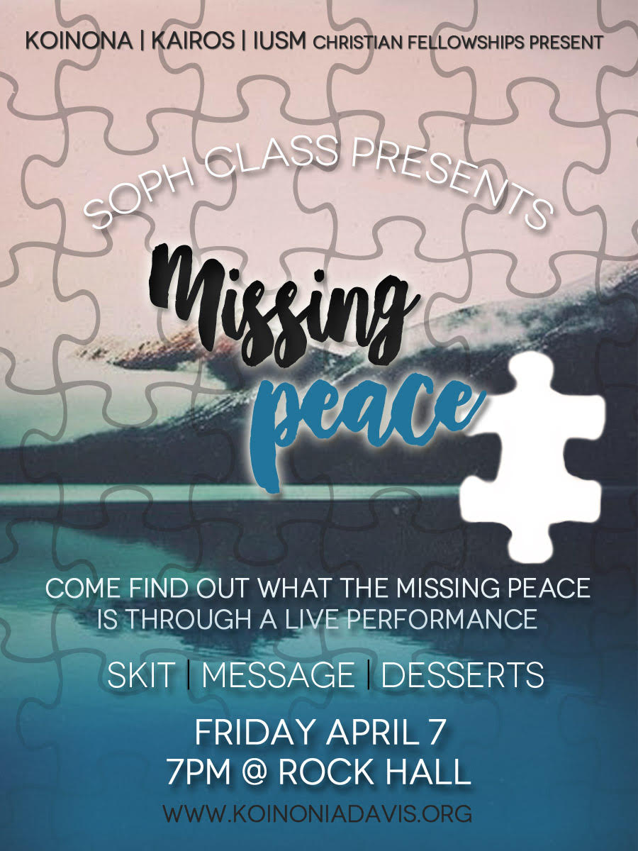 Special Event: “Missing Peace” 4/7 – Welcome to IUSM
